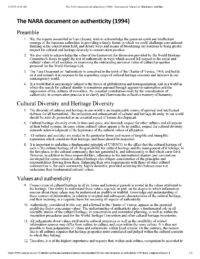 1994 – The Nara Document on Authenticity – International Scientific ...